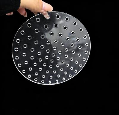 China Custom High Transmittance JGS2 Quartz Glass Disc Clear Polished UV with Hole for sale
