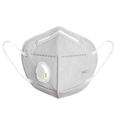China Adult Valved Dust Mask Vertical Folding Nonwoven Respirator Mouth Mask for sale