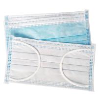 China Standard Earloop Face Masks 3 Layer Disposable Dust Masks Non Woven Material for sale