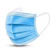 China Safety Earloop Face Masks 3 Ply Nonwoven Antiviral Respirator Face Disposable for sale