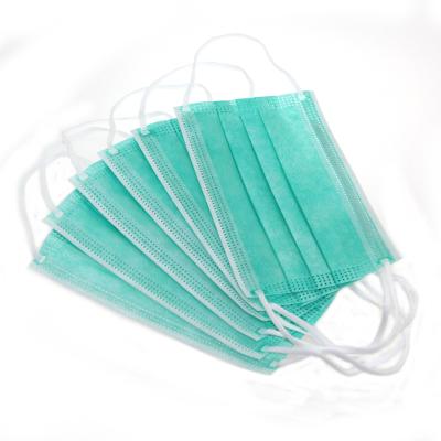 China Disposable Non Woven Face Mask 3 Ply Surgical Anti Pollution Mask With Tie On for sale