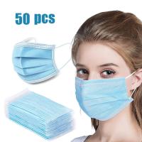 China 3 Ply Antibacterial Face Mask Non Woven Disposable Gas Mask For Health for sale