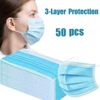 China 3 Ply Antibacterial Face Mask Non Woven Disposable Gas Mask For Health for sale