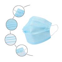China Single Use Antibacterial Face Mask 3 Layers Civil Antiviral Face Mask With Filter for sale