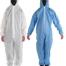 China Economical Disposable Protective Clothing Non Woven Long Sleeve Coveralls for sale