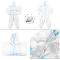 China Safety Isolating Disposable Protective Suit , Non Woven Protective Suit Coverall for sale