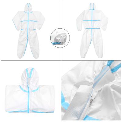 China Safety Isolating Disposable Protective Suit , Non Woven Protective Suit Coverall for sale