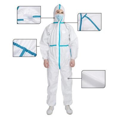 China Non Woven Full Body Disposable Protective Suits Isolation Clothing for sale