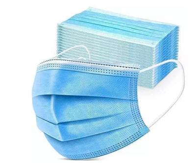 China Non Woven 3 Ply Disposable Face Mask Anti Pollution for sale