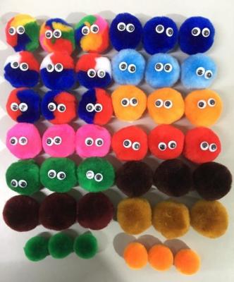 China Colorful Acrylic soft Pompom for DIY Handcraft for sale