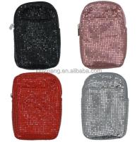 China Factory custom Vintage Luxuriant Soft Metallic Mesh 120s Womens Cigarette Case, Metal Mesh Cigarette Case w/ Lighter Pocket for sale