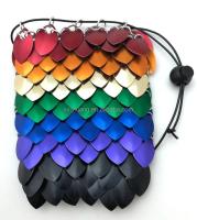 China Custom Scalemail Dice Bag of Holding in knitted Dragonhide Armor, Scalemail Dice Bag of Holding Knitted Dragonhide for sale