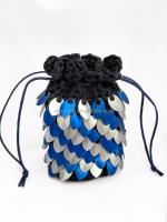 China Custom Scalemail Dice Bag of Holding in knitted Dragonhide Armor, Scalemail Dice Bag of Holding Knitted Dragonhide for sale