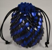China Custom Scalemail Dice Bag of Holding in knitted Dragonhide Armor, Scalemail Dice Bag of Holding Knitted Dragonhide for sale