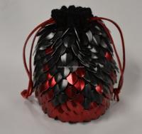 China Custom Scalemail Dice Bag of Holding in knitted Dragonhide Armor, Scalemail Dice Bag of Holding Knitted Dragonhide for sale