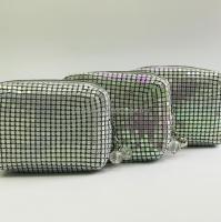 China Factory custom Metal Aluminum Mesh Clutch Cosmetic Bag Gold Metal Mesh Evening Bag Purse pouch handbag for sale