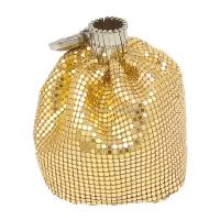 China Factory Wholesale Women Evening Bag Hand Made Mini Jug Pack Party Clutch Shoulder Cross Bag, Metal Mesh Gate-top, Beggars Bags for sale