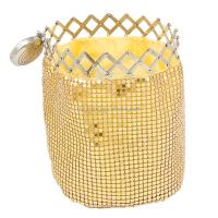 China Factory Wholesale Women Evening Bag Hand Made Mini Jug Pack Party Clutch Shoulder Cross Bag, Metal Mesh Gate-top, Beggars Bags for sale