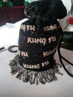China Factory custom Beaded Hand embroidered Inclined shoulder bag, Hand Made Beaded Beaded tassel bag,   Beaded evening bag Pouch for sale