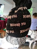 China Factory custom Beaded Hand embroidered Inclined shoulder bag, Hand Made Beaded Beaded tassel bag,   Beaded evening bag Pouch for sale