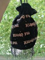 China Factory custom Beaded Hand embroidered Inclined shoulder bag, Hand Made Beaded Beaded tassel bag,   Beaded evening bag Pouch for sale