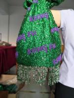 China Factory custom Beaded Hand embroidered Inclined shoulder bag, Hand Made Beaded Beaded tassel bag,   Beaded evening bag Pouch 01 for sale