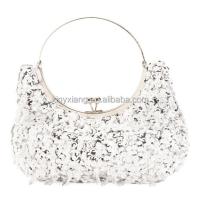 China Factory custom Vintage Designer Beaded Bag with Sequins and Crystals, Vintage Bead and Sequin Clutch Handbag for sale