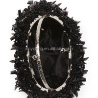 China Factory custom Vintage Designer Beaded Bag with Sequins and Crystals, Vintage Bead and Sequin Clutch Handbag for sale
