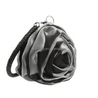 China Factory Wholesale Small Flower Shaped Wristlet Wedding Evening Flower Girl Clutch Purse, Floral Evening Bags for sale