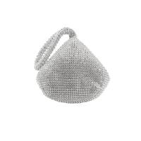 China Factory Wholesale Women Ladies' Triangle Bling Glitter Purse For Girls Crown Box Clutch Evening Luxury Bags for Party Prom for sale
