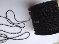China Factory custom 10m/roll Glass Beads Chains Black Loose Strung Thread & Cord, Cheap China glass beads roll cording hread for sale