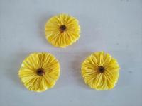 China Factory custom Handmade Raffia Flowers | Artificial Flowers | Fake flower, Raffia woven Patches, hand crocheted riffia flower for sale