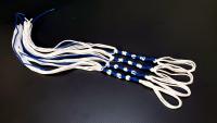 China Factory custom Karaite Tzitzit, 100% Cotton Handmade knotted Jewish TZITZIT, Tzitzit Blue Violet Wings Decorative Wear Torah Set for sale
