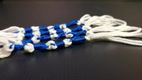 China Factory custom Karaite Tzitzit, 100% Cotton Handmade knotted Jewish TZITZIT, Tzitzit Blue Violet Wings Decorative Wear Torah Set for sale
