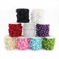 China Factory custom Silver Plastic Decorative Bead Garland, Pearl Beads Garland / Pearl String / Beaded Wire Garlands for sale