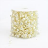 China Factory custom Metallic Beaded Pearl Garland, Crystal Bead Wire Garlands, Fused String Bead Garland For Decoration for sale