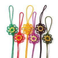 China Factory custom Chinese Flower Knotting, The Cloverleaf Knot, Hand Chinese Knot Pretty Car Hanging Accessories DIY Hand Weave for sale