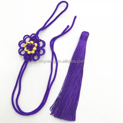 China Factory custom Chinese Flower Knotting, Hand Knitting, Braid Tassel Knots for sale