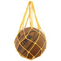 China Factory custom Basketball Net Bag Soccer Football Mesh Storage Sports Ball Holder Nylon Carry Bag Durable Single Ball Carrier for sale