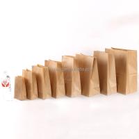 China Factory Customized Natural Kraft Paper Bags for Food Packaging, Plain Brown Paper Pouch, Craft Paper Bag Kraft paper bag for sale