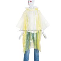 China Factory Wholesale 100% biodegradable poncho, Printed Biodegradable Disposable Poncho with hood for sale