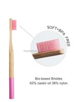 China Factory Wholesale Bamboo Toothbrushes with Charcoal Bristles, eco-friendly biodegradable bamboo toothbrushes for sale