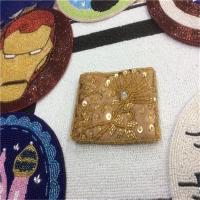 China Factory direct sales of new fashion bead embroidered wallet card bag passport cover beaded purse   handbag  card bag for sale