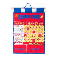 China Factory custom Children's 'Today Is' Fabric Wall Hanging Chart, Fabric Wall Chart My Reward Chart, Learning Calendar for sale