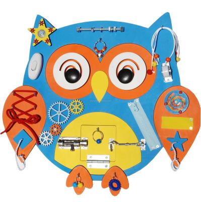 China Factory custom Montessori Wooden sensory Activity Board, child educational toys, Busy Boards Ideas for Toddlers for sale