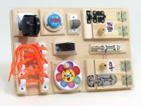 China Factory custom Montessori Wooden sensory Activity Board, child educational toys, Busy Boards Ideas for Toddlers for sale