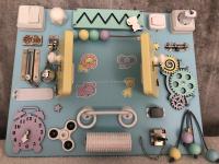 China Factory custom Montessori Wooden sensory Activity Board, child educational toys, Busy Boards Ideas for Toddlers for sale