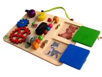 China Factory Wholesale&Custom Learning Montessori Activity Board, Toddler Travel Busy Board, Wooden Sensory Boards Toys for sale