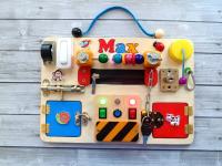 China Factory custom Busy board for toddler Occupational Therapy Travel Wooden Toys, Busy Board Wooden toys Activity Boards for sale