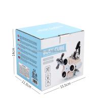 China Factory Wholesale&Custom Mini sensory board Travel busy board Busy cube for toddler, Mini Travel Toy Fidget Cube Board Busy Cube for sale